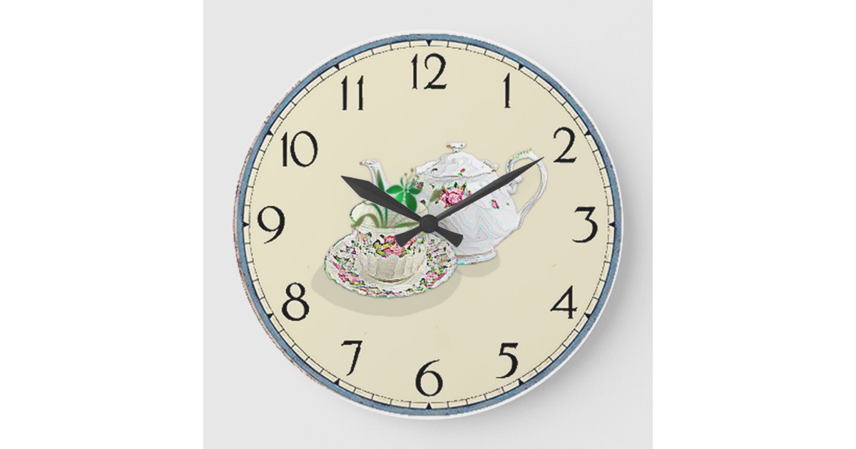 Pretty Clock | Zazzle