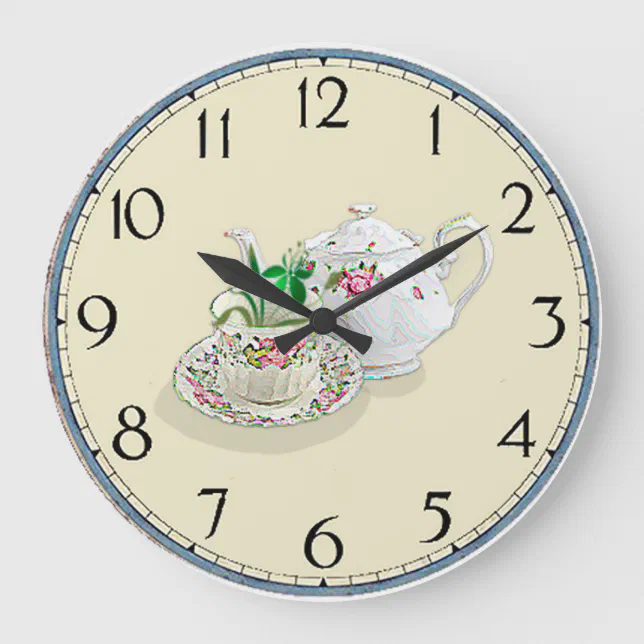 Pretty Clock | Zazzle