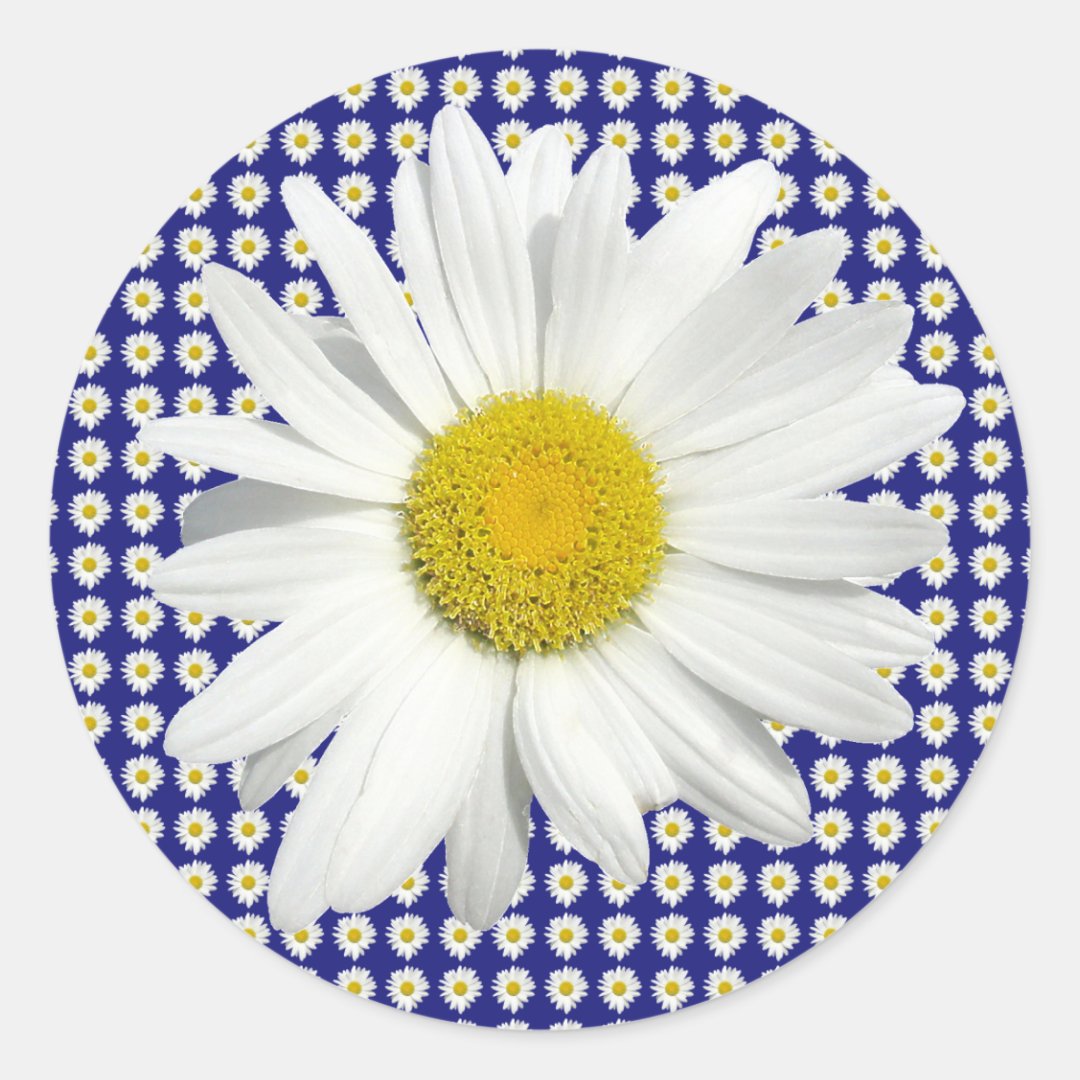 Pretty Daisy Stickers | Zazzle