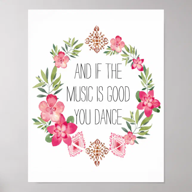 Pretty Dance Poster | Zazzle