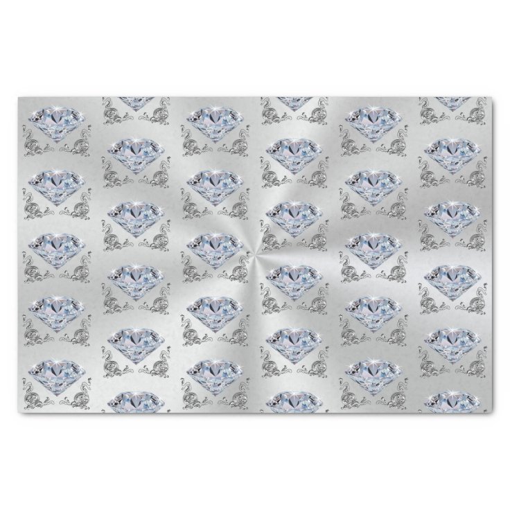 Pretty Diamond Tissue Paper | Zazzle
