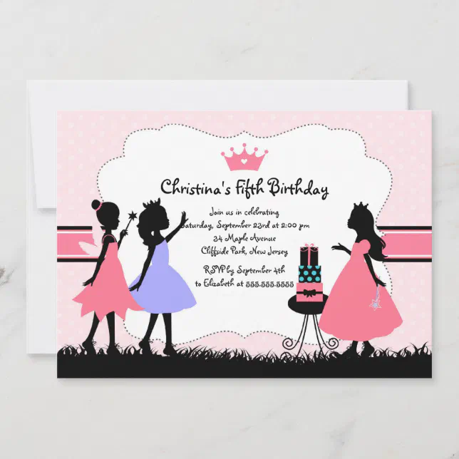 Pretty Diva Birthday Girl Party Invitations | Zazzle