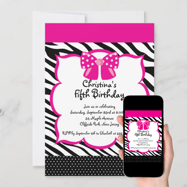 Pretty Diva Birthday Girl Party Invitations | Zazzle