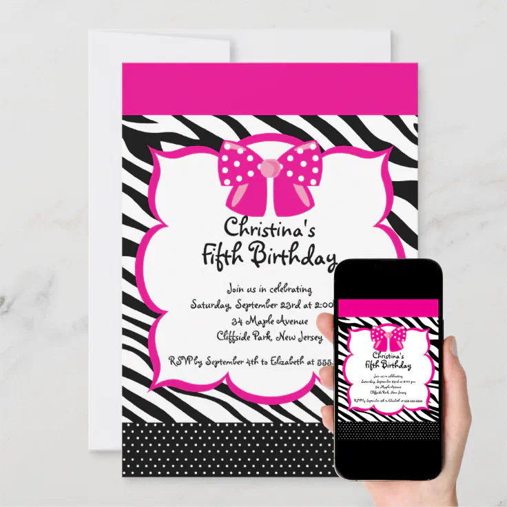 Pretty Diva Birthday Girl Party Invitations | Zazzle