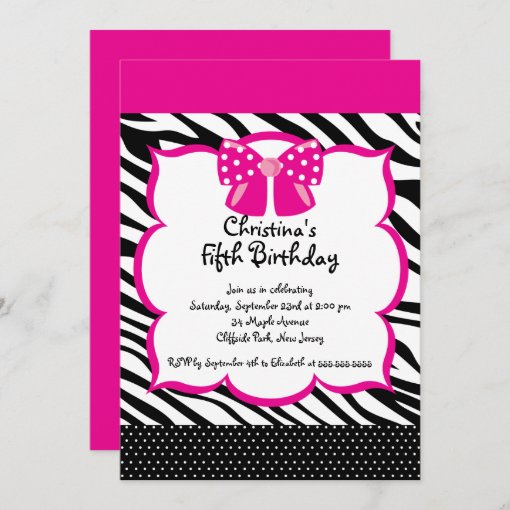 Pretty Diva Birthday Girl Party Invitations | Zazzle