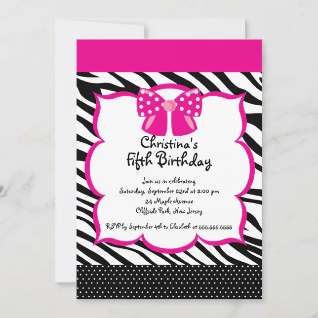 Pretty Diva Birthday Girl Party Invitations | Zazzle
