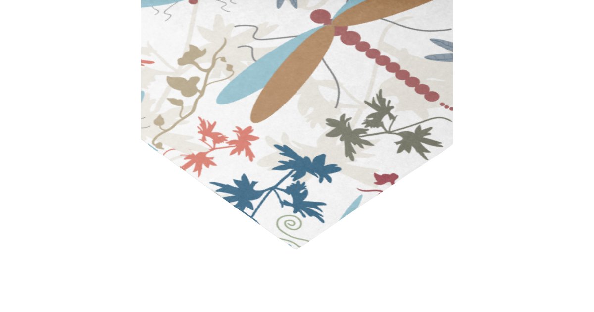 Pretty Dragonflies Pattern Tissue Paper | Zazzle