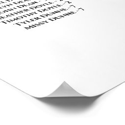 Pretty Dusty Blue Roses Alphabetical Seating Chart | Zazzle