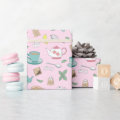 Pretty English Tea Party Teacups Teapots Pattern Wrapping Paper | Zazzle