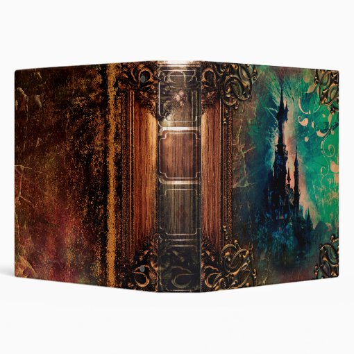 Pretty Fantasy Castle Ancient Tome Magic Book Binder | Zazzle