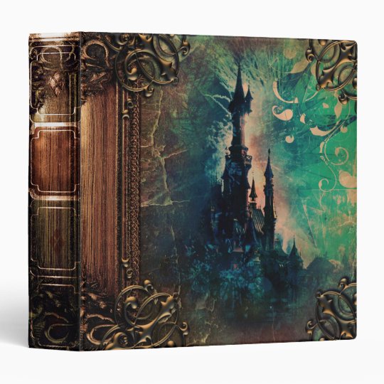 Pretty Fantasy Castle Ancient Tome Magic Book Binder | Zazzle.com