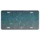 Pretty Faux Glitter Gradient in Black, Blue, White License Plate | Zazzle