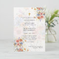 Pretty Floral Catholic Nuptial Mass Wedding Invitation | Zazzle