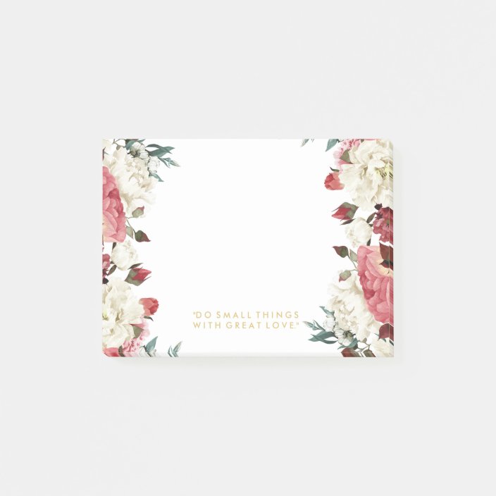 Pretty Floral Design Post It Notes | Zazzle.com
