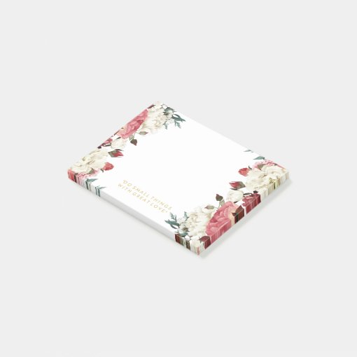 Pretty Floral Design Post It Notes | Zazzle