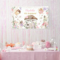 Pretty Floral Fairy Princess Girl Birthday Party Banner | Zazzle