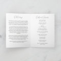 Pretty Floral Rose Photo Order of Service Funeral Program | Zazzle