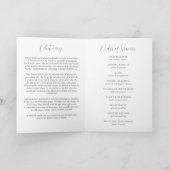 Pretty Floral Rose Photo Order of Service Funeral Program | Zazzle