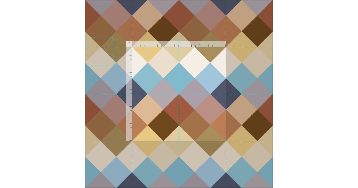 Pretty Florence Summer City Colors Mosaic Pattern Fabric | Zazzle