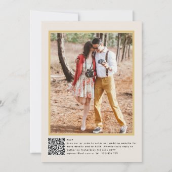 Pretty Flowers Catholic Mass Photo Wedding Invitation | Zazzle
