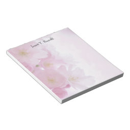 Pretty Flowers Elegant Plain Simple Professional Notepad | Zazzle