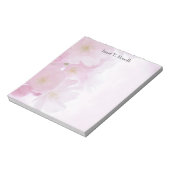 Pretty Flowers Elegant Plain Simple Professional Notepad | Zazzle