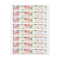 Pretty Garden Floral Address Wrap Around Address Label | Zazzle