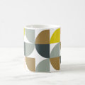 Pretty Geometric Shapes Pattern in Soft Colors Coffee Mug | Zazzle