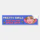 Pretty Girls Follow the Speed Limit Bumper Sticker | Zazzle