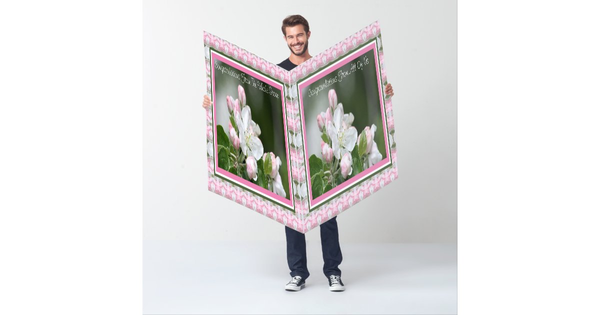 Pretty Huge Congratulations Card | Zazzle