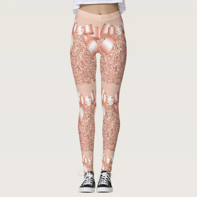 Pretty In Pink Bling Leggings | Zazzle