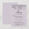 Pretty in Purple RSVP Card | Zazzle
