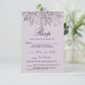 Pretty in Purple RSVP Card | Zazzle