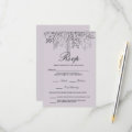 Pretty in Purple RSVP Card | Zazzle