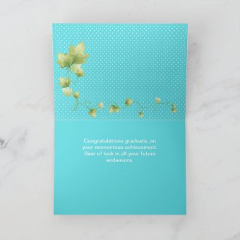 Pretty Ivy League Graduation Card | Zazzle