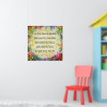 Pretty Kindness Quote Floral Inspirivity Poster | Zazzle