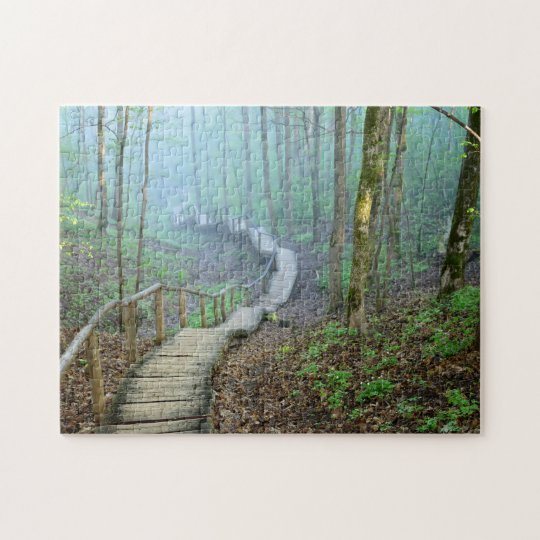 Pretty Landscape Nature Forest Jigsaw Puzzle | Zazzle.com