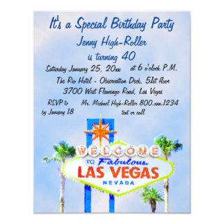 Las Vegas Birthday Cards - Invitations, Greeting & Photo Cards | Zazzle