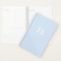 Pretty Light Blue School Planner | Zazzle