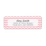 Pretty Light Pink Chevron Return Address Labels | Zazzle