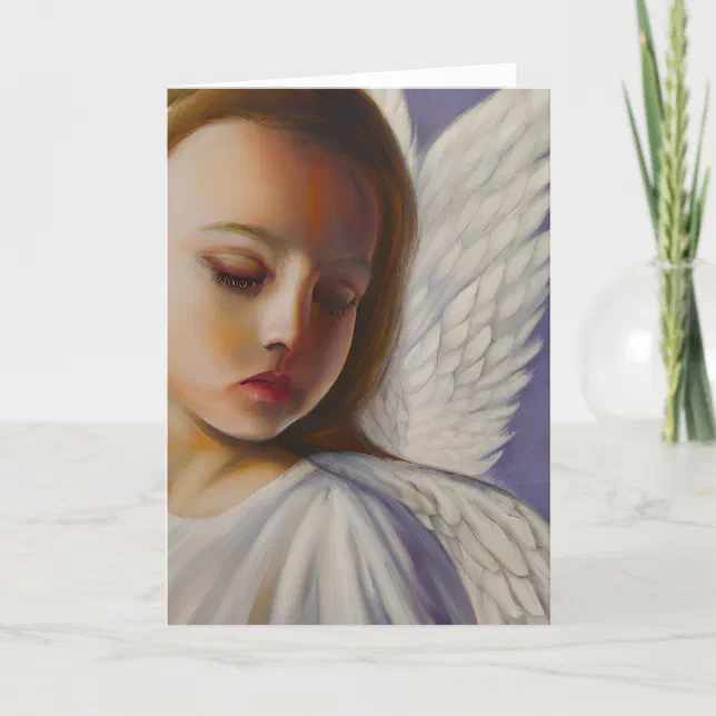 Pretty Little Angel Child Card | Zazzle