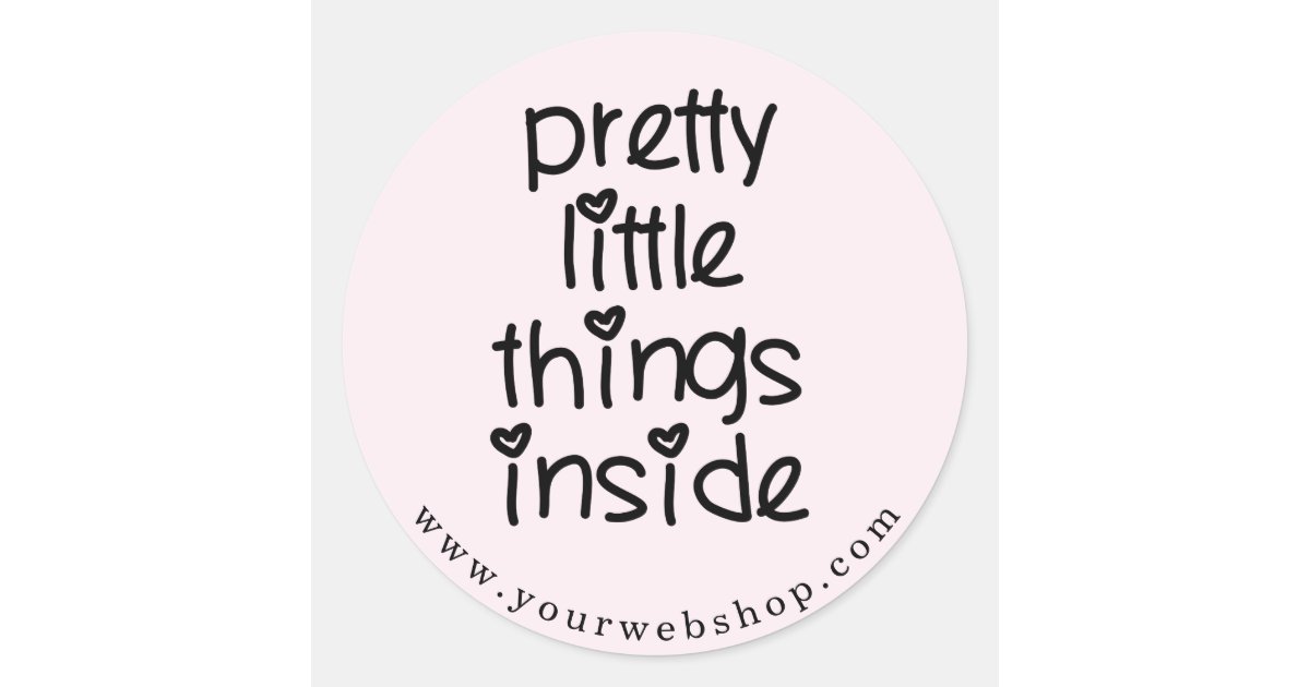 Pretty Little Things - Custom Color Small Business Classic Round ...