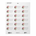Pretty Magenta Flower Return Address Label | Zazzle