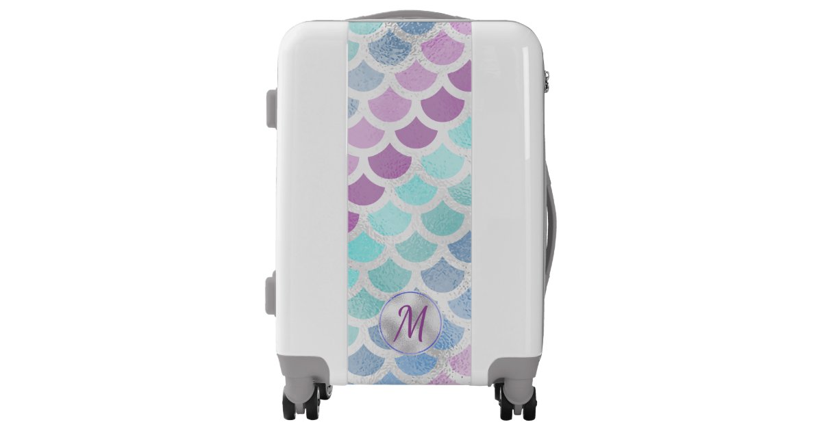 Pretty Mermaid Scales Luggage | Zazzle