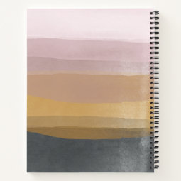 Pretty Muted Watercolor Personalized Gratitude Notebook | Zazzle