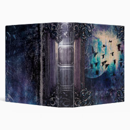 Pretty Mystic Raven Fantasy Ancient Tome Binder | Zazzle