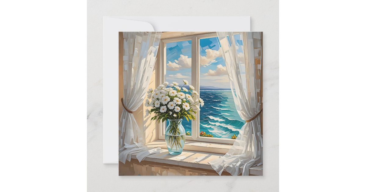 Pretty Ocean Scene Card | Zazzle