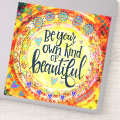 Pretty Own Kind of Beautiful Inspiring Inspirivity Sticker | Zazzle