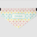 Pretty Pastel Pattern Personalized Pet Bandana Collar | Zazzle