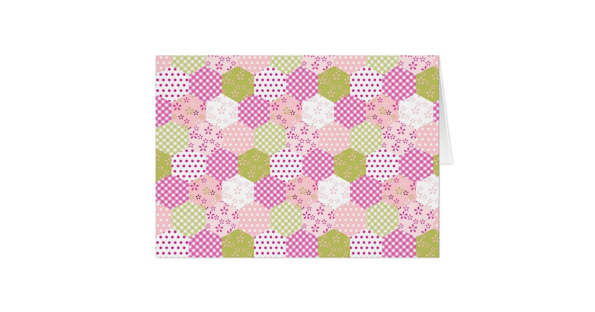 Pretty Pastel Pink Green Patchwork Quilt Design | Zazzle